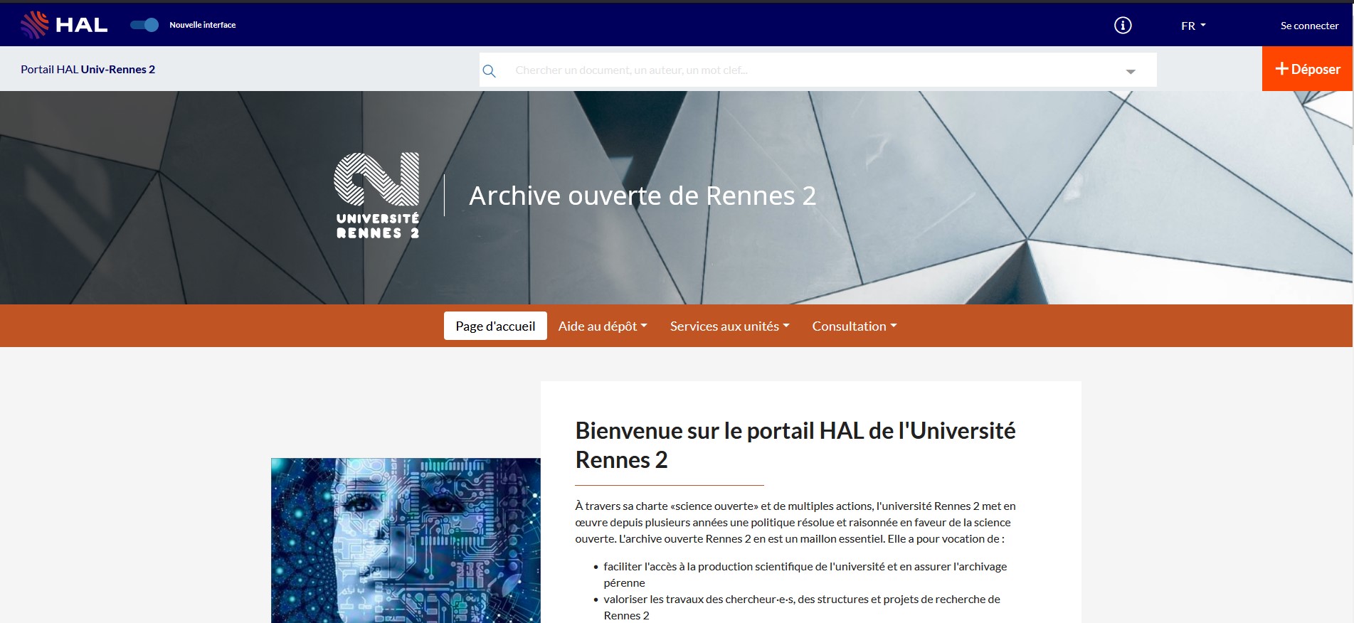 Découvrez la nouvelle interface du portail HAL de l’université Rennes 2 ...